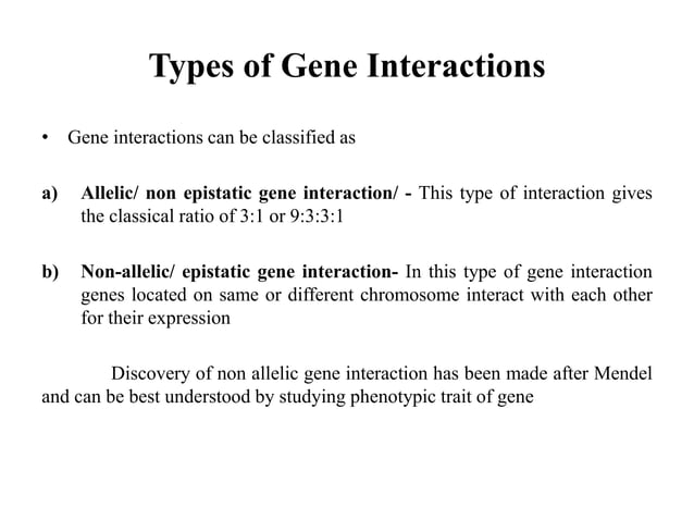 Gene interaction | PPTX | Genetics | Science