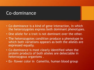Gene interaction | PPTX