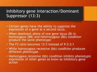 Gene interaction | PPTX