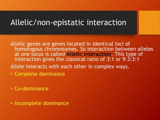 Gene interaction | PPTX