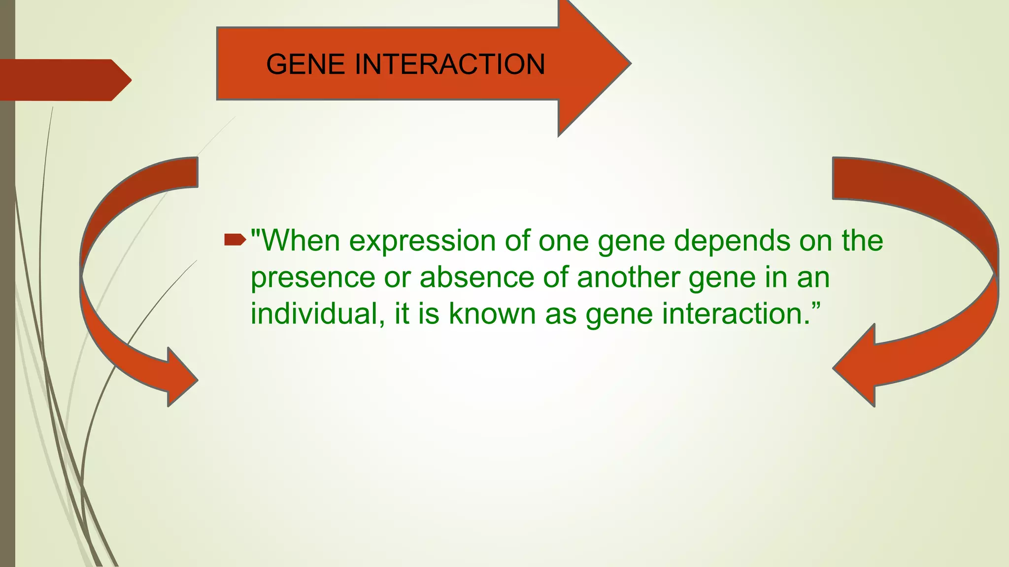 Gene interaction | PPTX