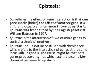 Gene interaction ppt | PPTX