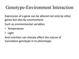 Gene interaction ppt | PPTX