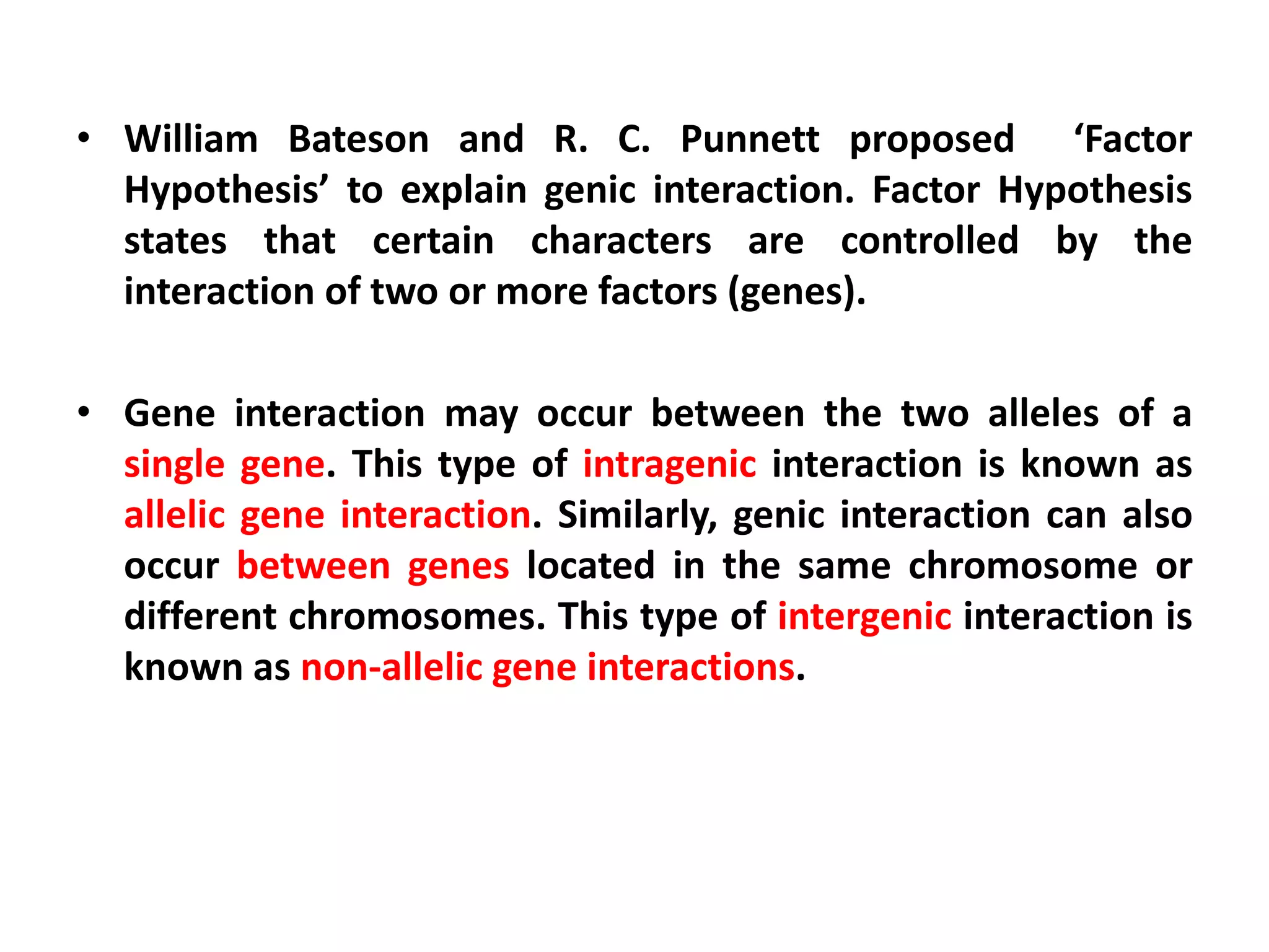 GENE INTERACTIONS SMG | PPTX