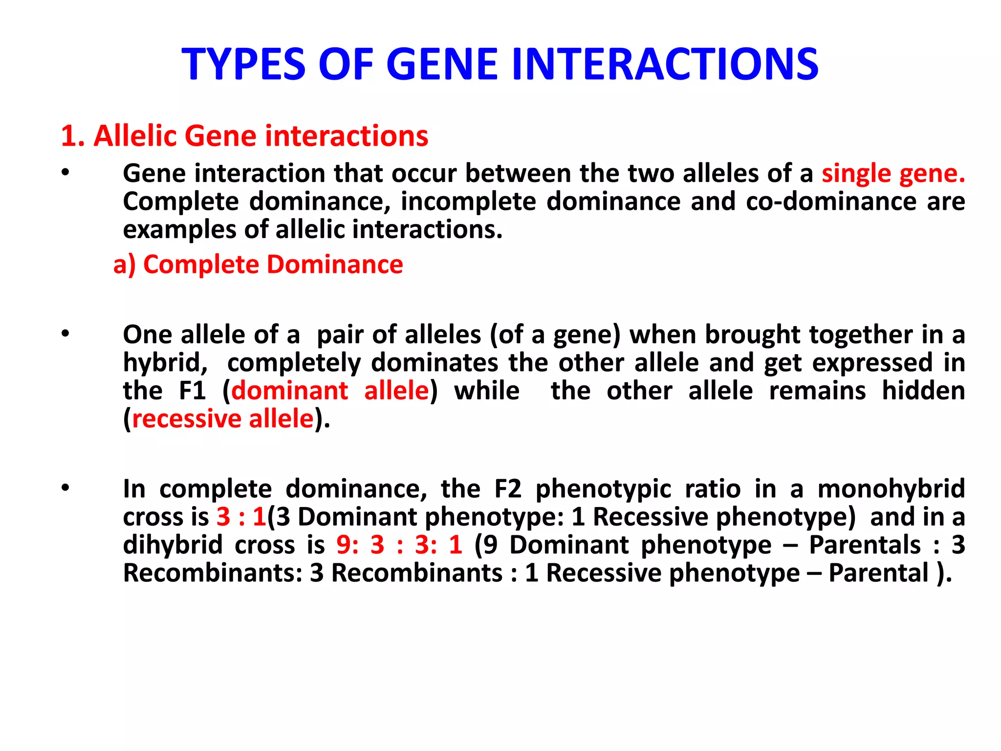 GENE INTERACTIONS SMG | PPTX