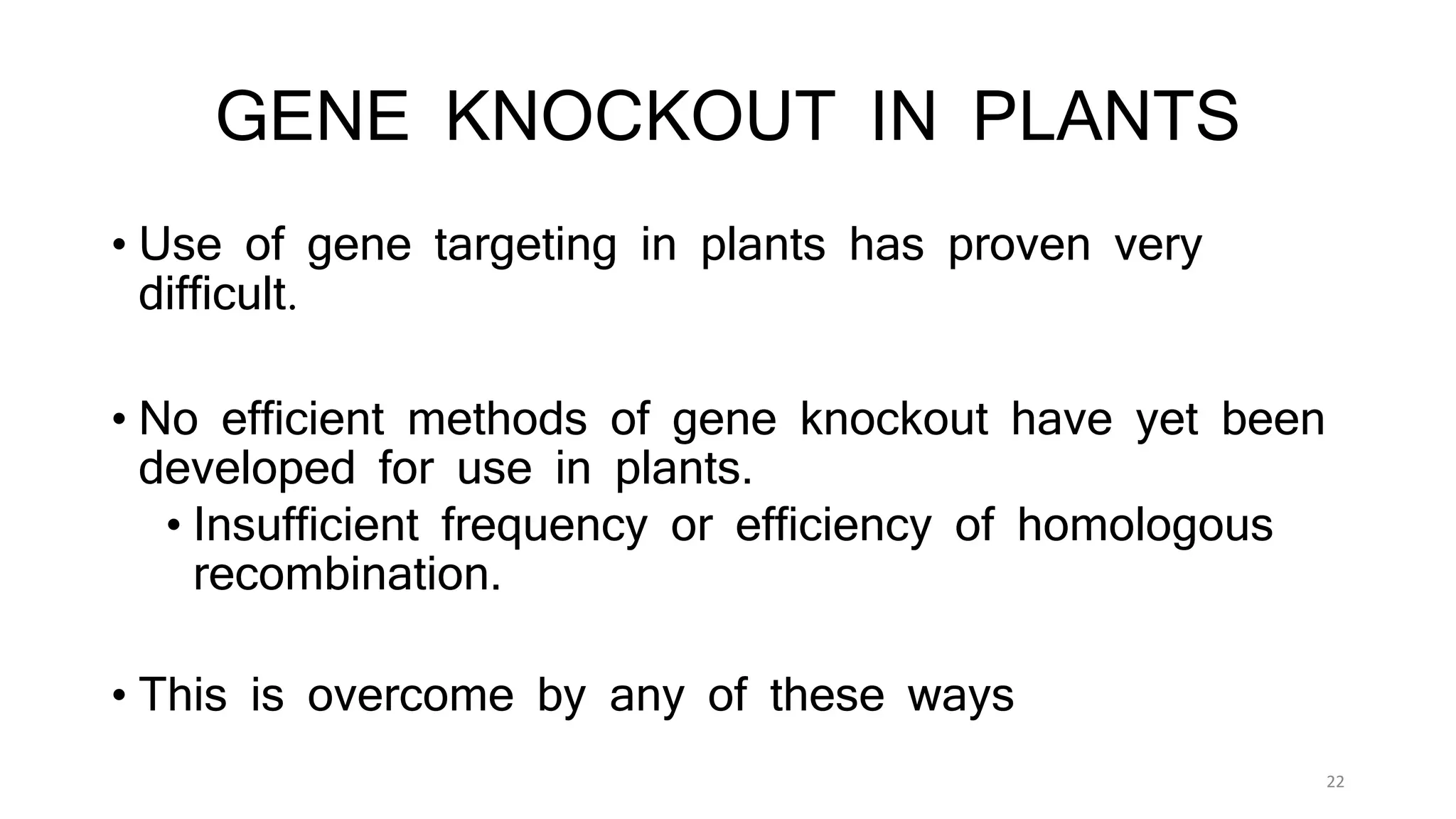 Gene knockout | PPTX