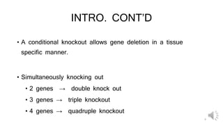 Gene knockout | PPTX