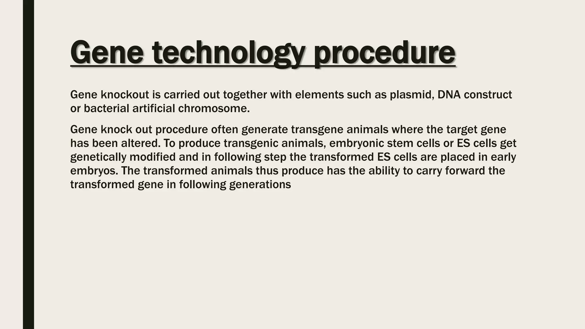 GENE KNOCKOUT | PPTX