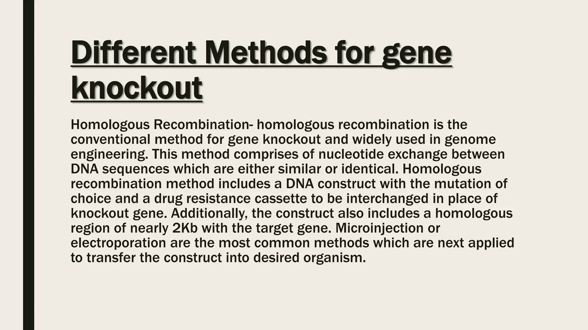 GENE KNOCKOUT | PPTX