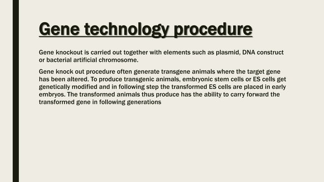 GENE KNOCKOUT | PPTX