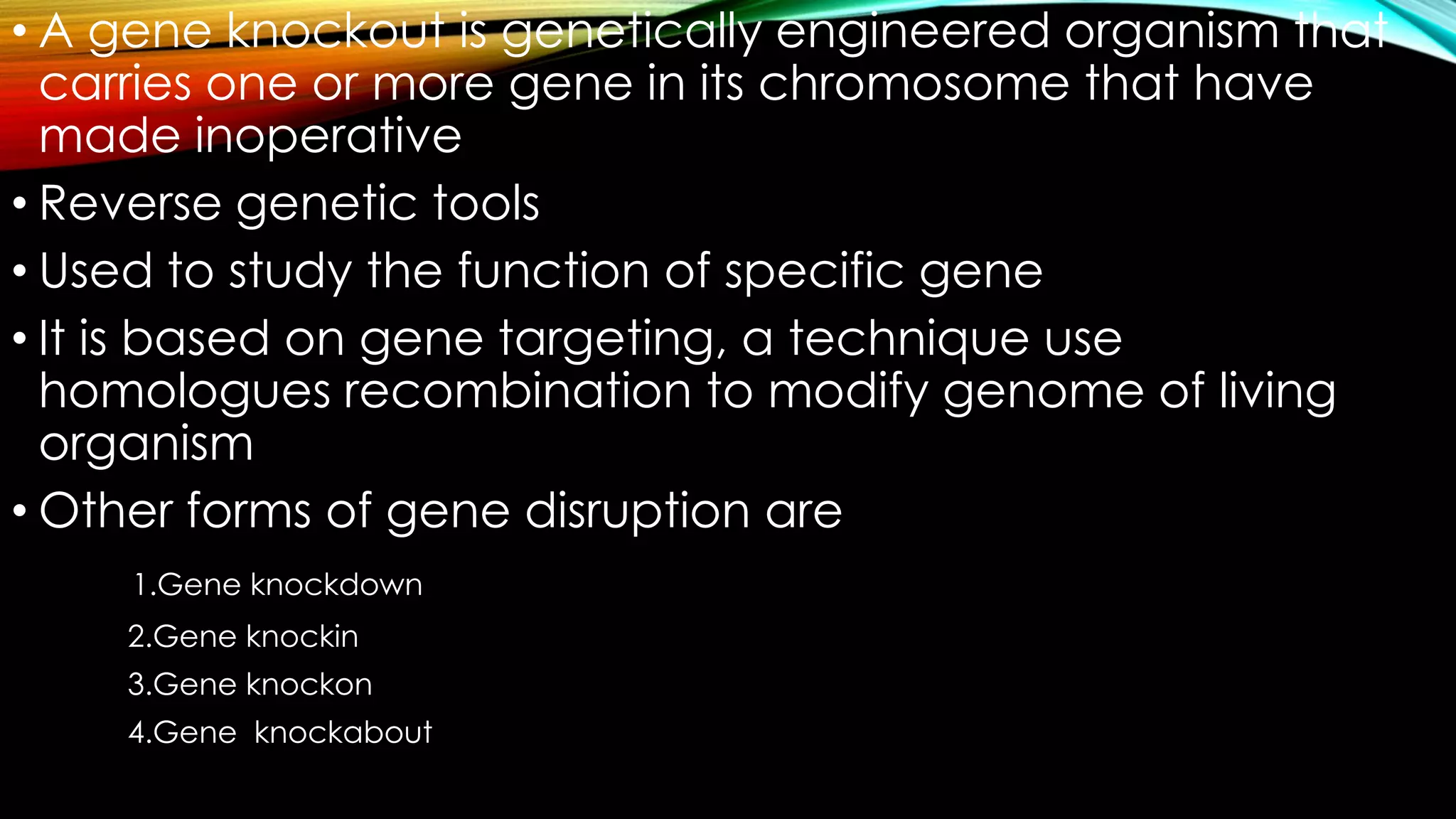 Gene knockout in mice | PDF