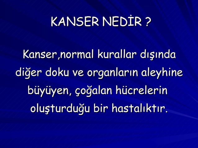 Kanser Meme Kanseri OPC | PPT
