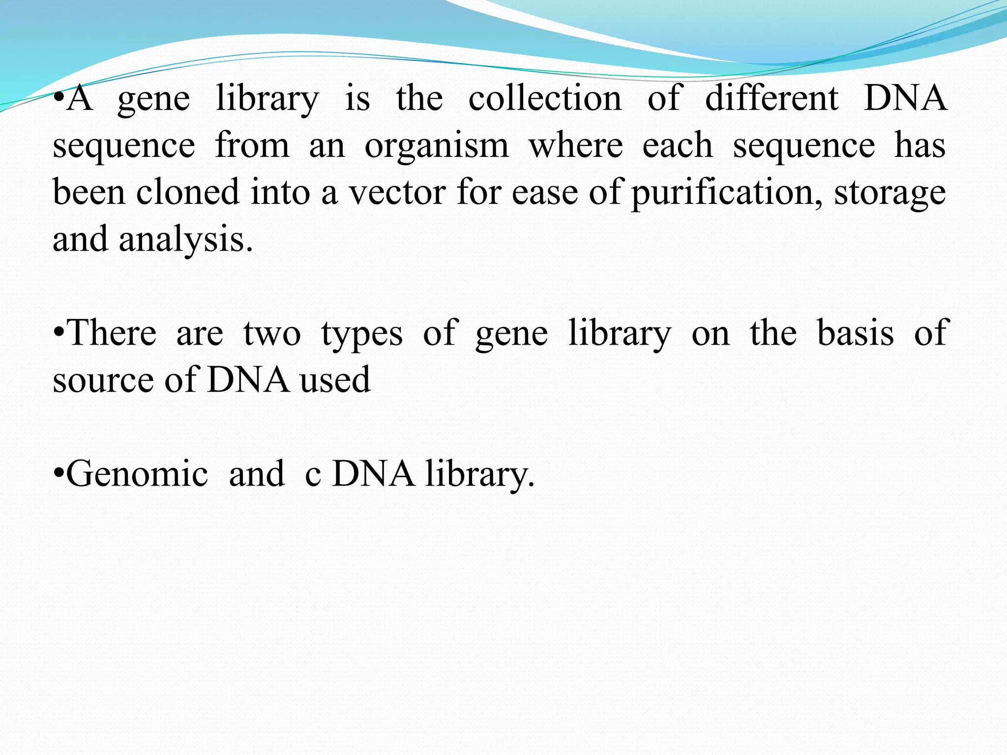 Gene library | PPTX