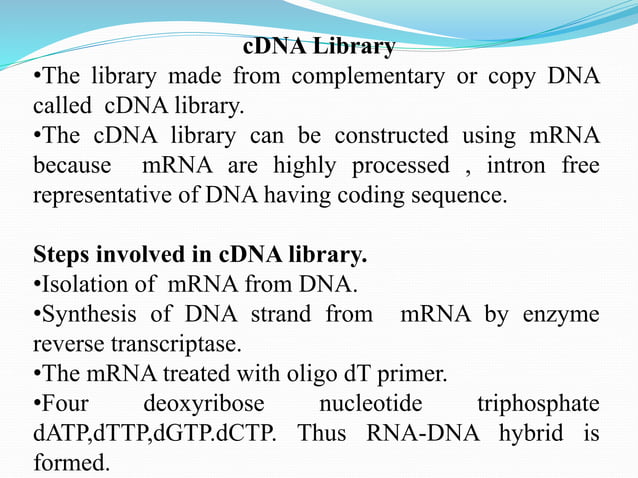 Gene library | PPTX | Programming Languages | Computing