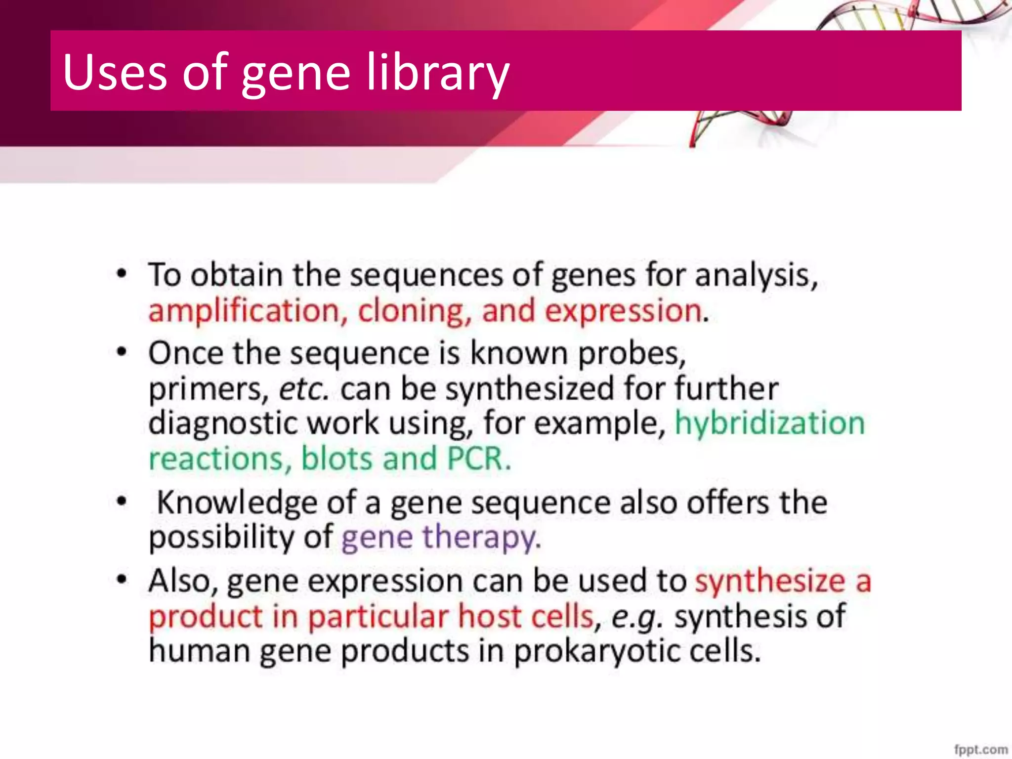 Genomic library construction | PPTX