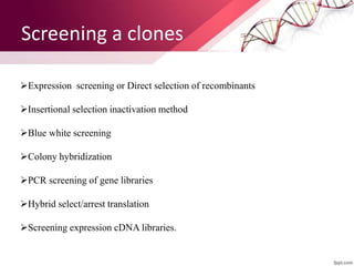Genomic library construction | PPTX