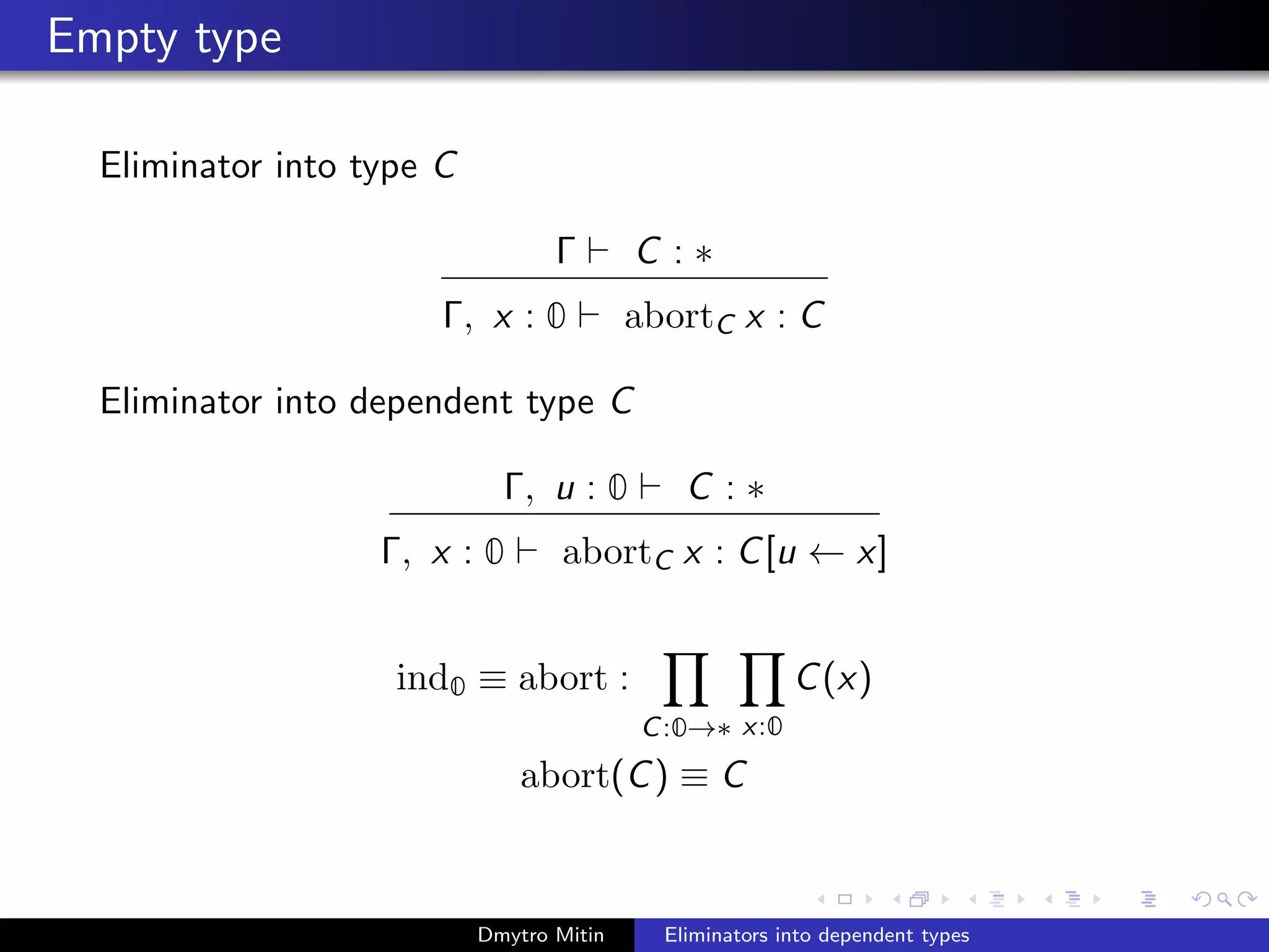 Eliminators into dependent types | PDF