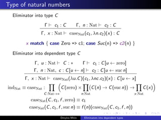Eliminators into dependent types | PDF