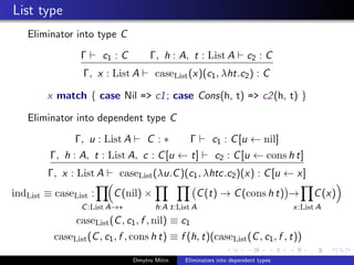 Eliminators into dependent types | PDF