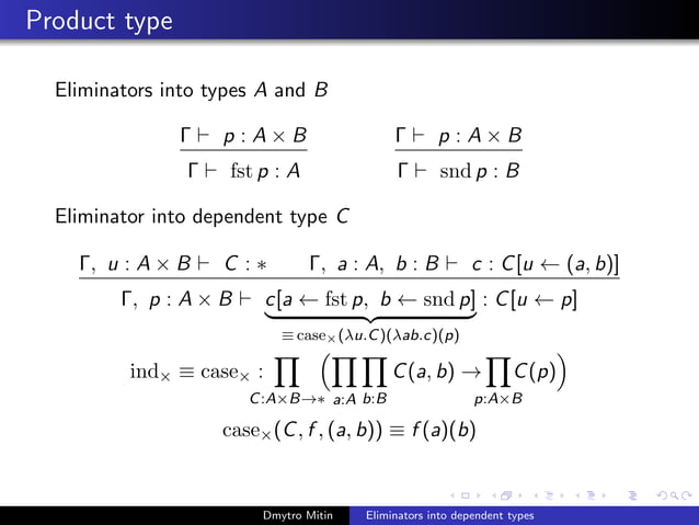 Eliminators into dependent types | PPT