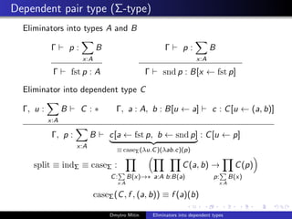 Eliminators into dependent types | PPT