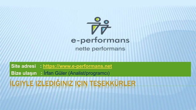 e-performans Performans Değerlendirme Sistemi | PPT