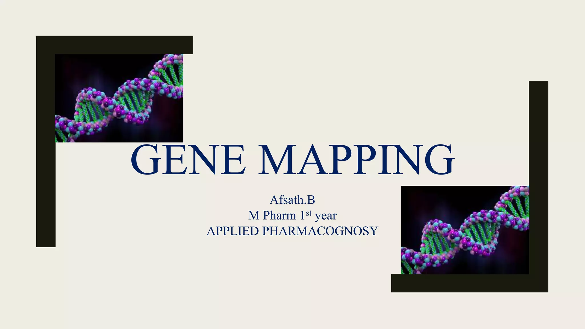 Gene mapping and DNA markers | PPT