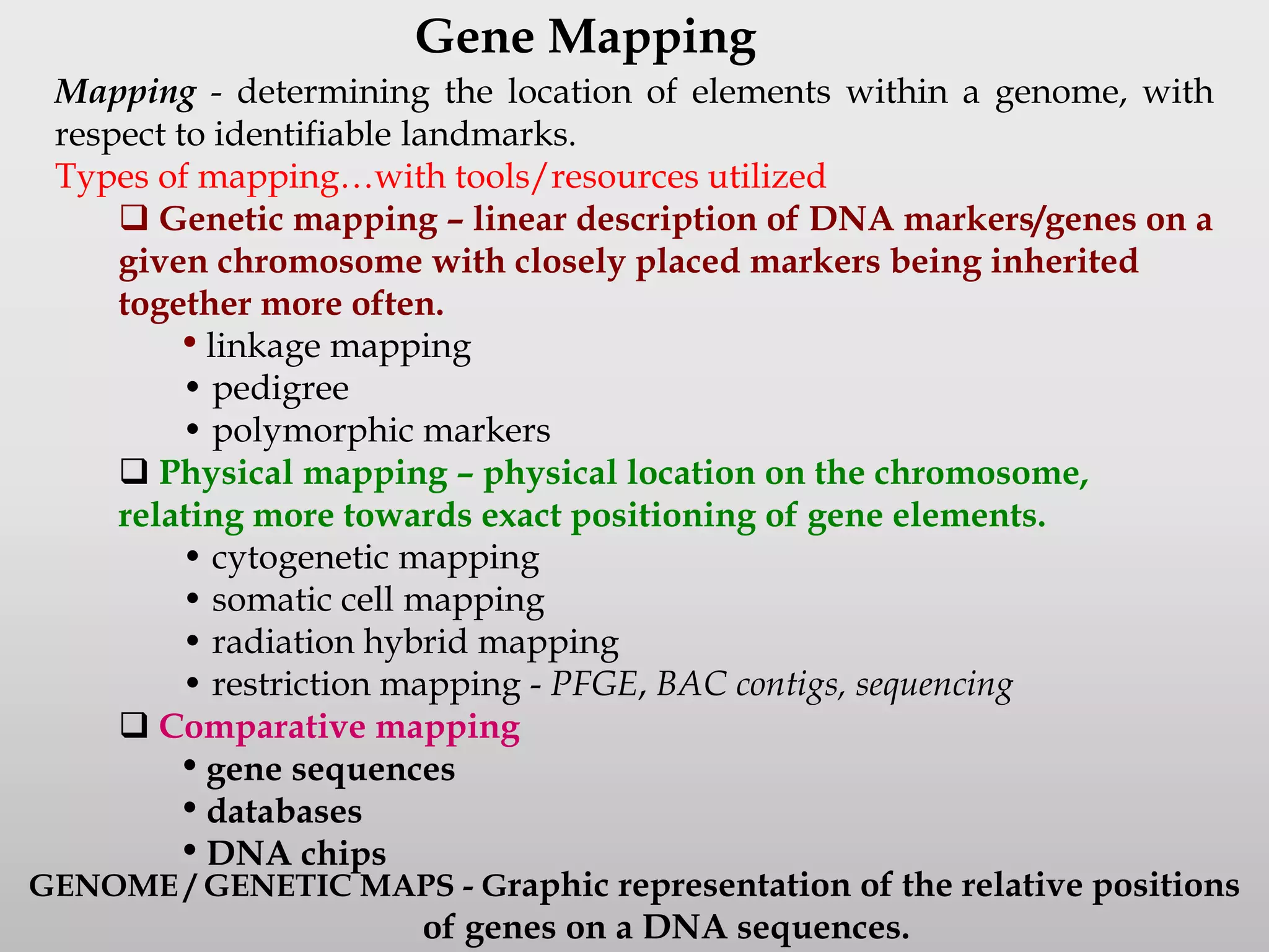 Gene mapping | PDF