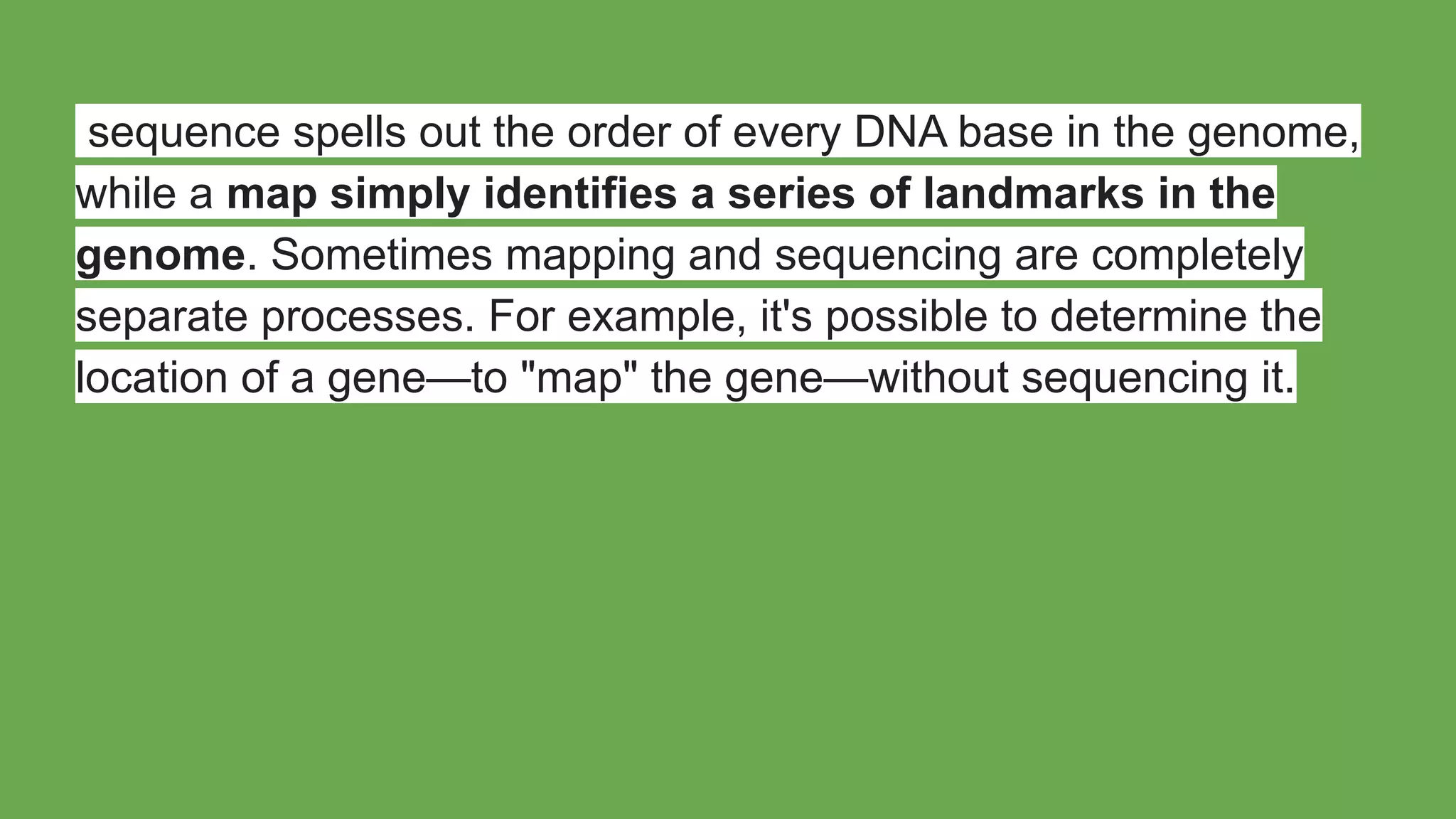 Gene mapping and its sequence | PDF