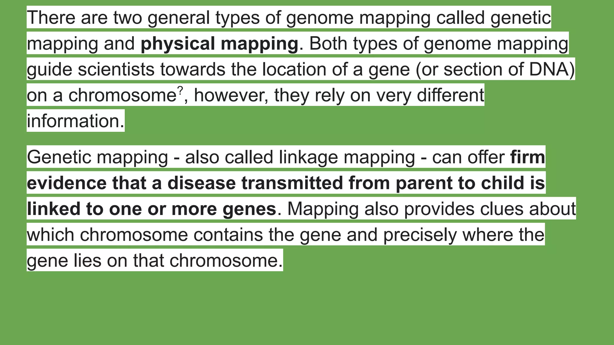 Gene mapping and its sequence | PDF
