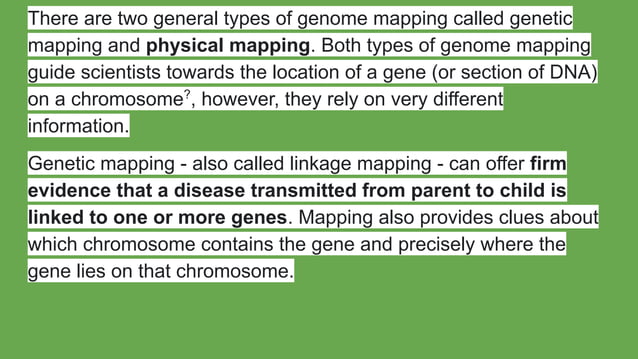 Gene mapping and its sequence | PDF | Genetics | Science