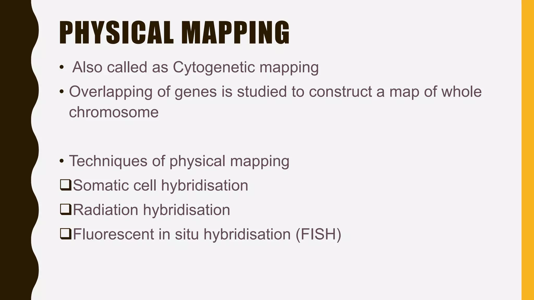 Gene mapping and sequencing | PPTX