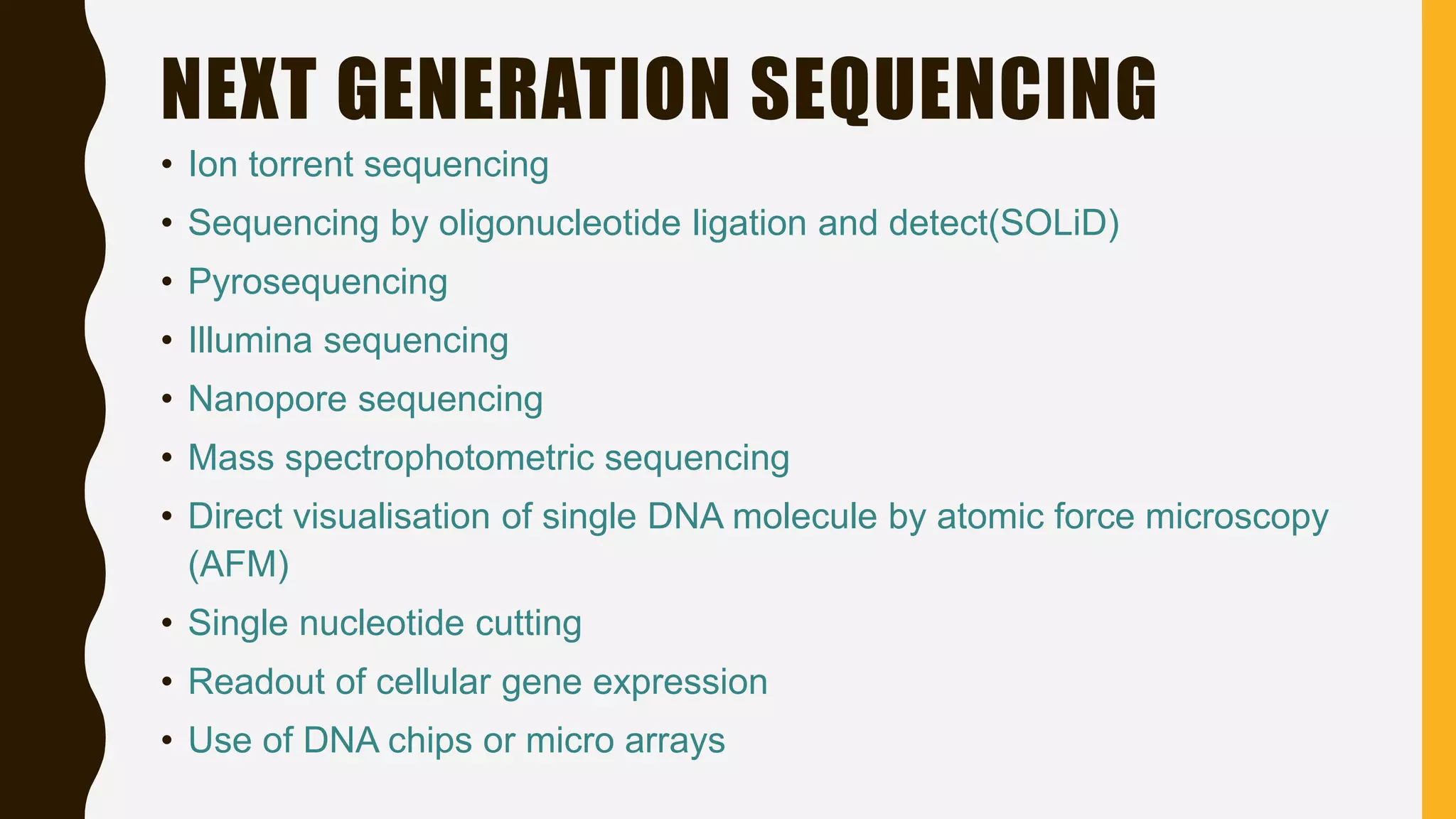 Gene mapping and sequencing | PPTX