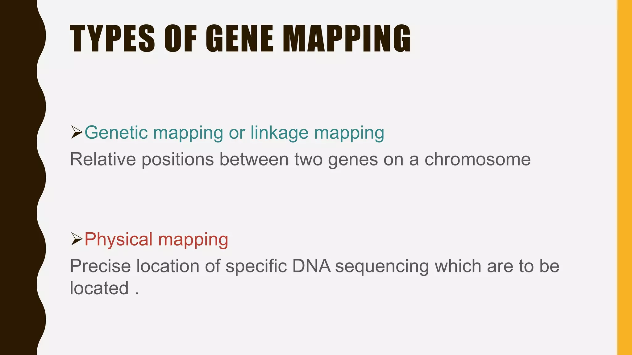 Gene mapping and sequencing | PPTX