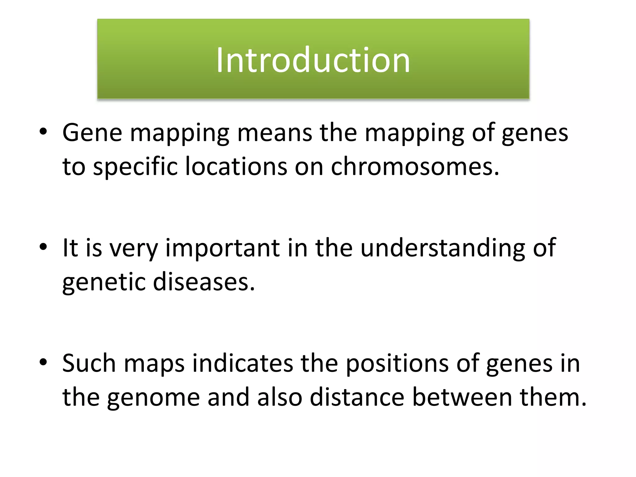 Gene Mapping Methods Ppt