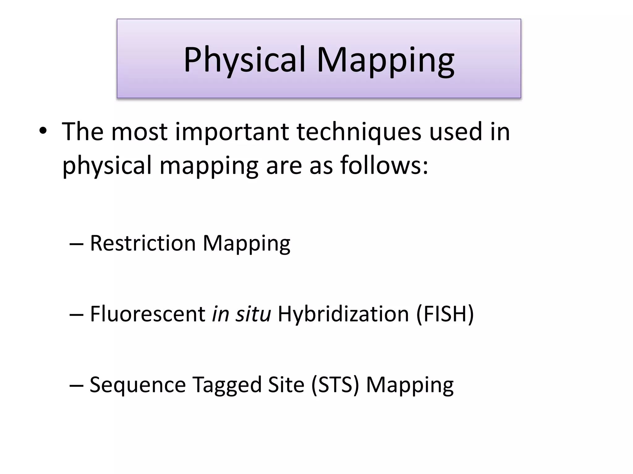 Gene mapping methods | PPTX