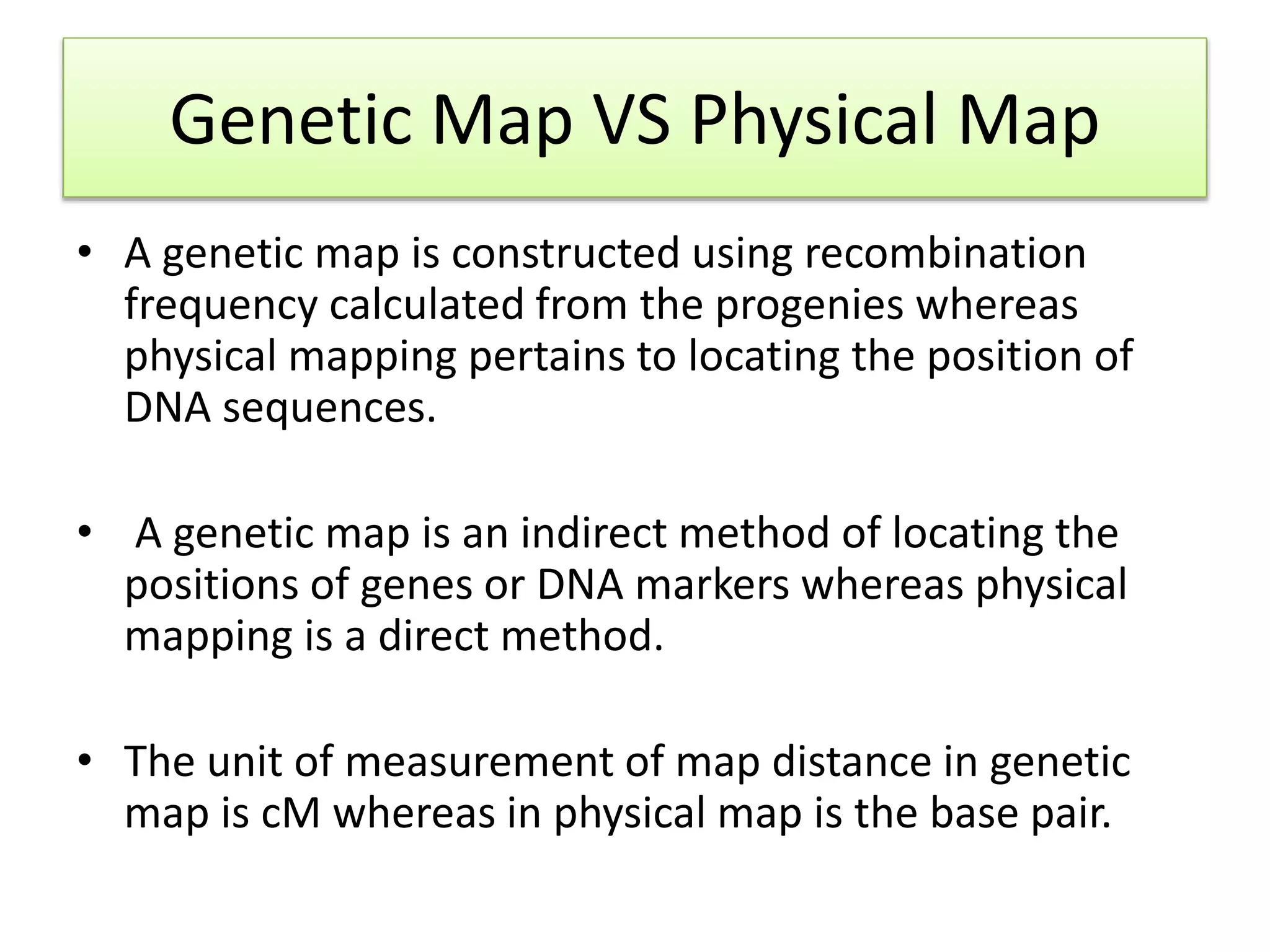 Gene mapping methods | PPTX