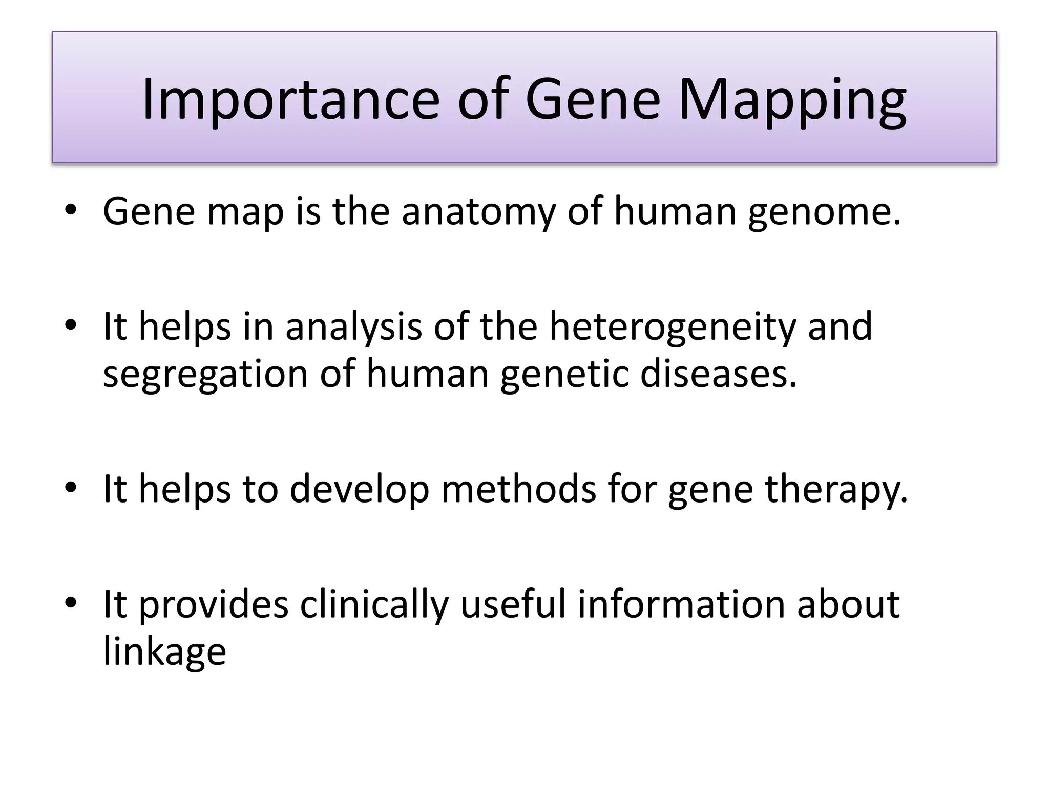 Gene mapping methods | PPTX