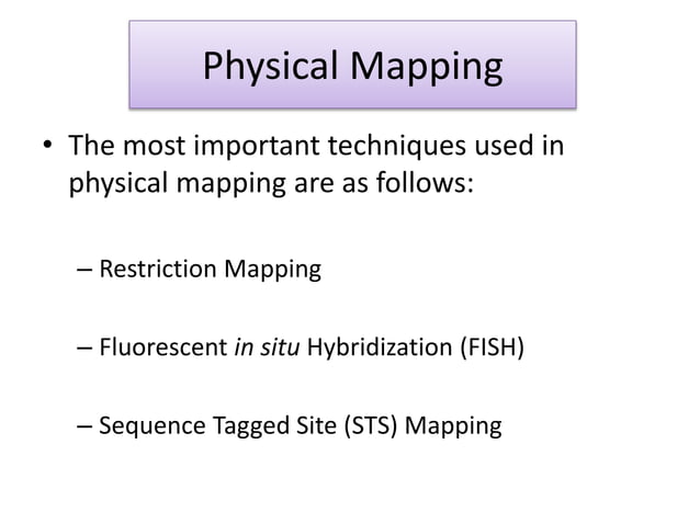 Gene mapping methods | PPTX