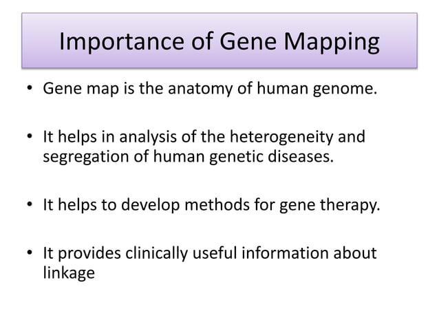 Gene mapping methods | PPTX