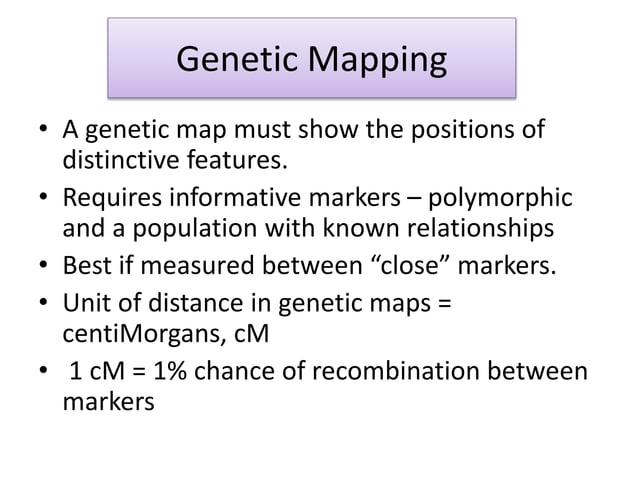 Gene mapping methods | PPTX