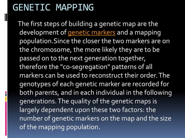Gene mapping ppt | PPTX | Genealogy and Ancestry | Hobbies & Interests