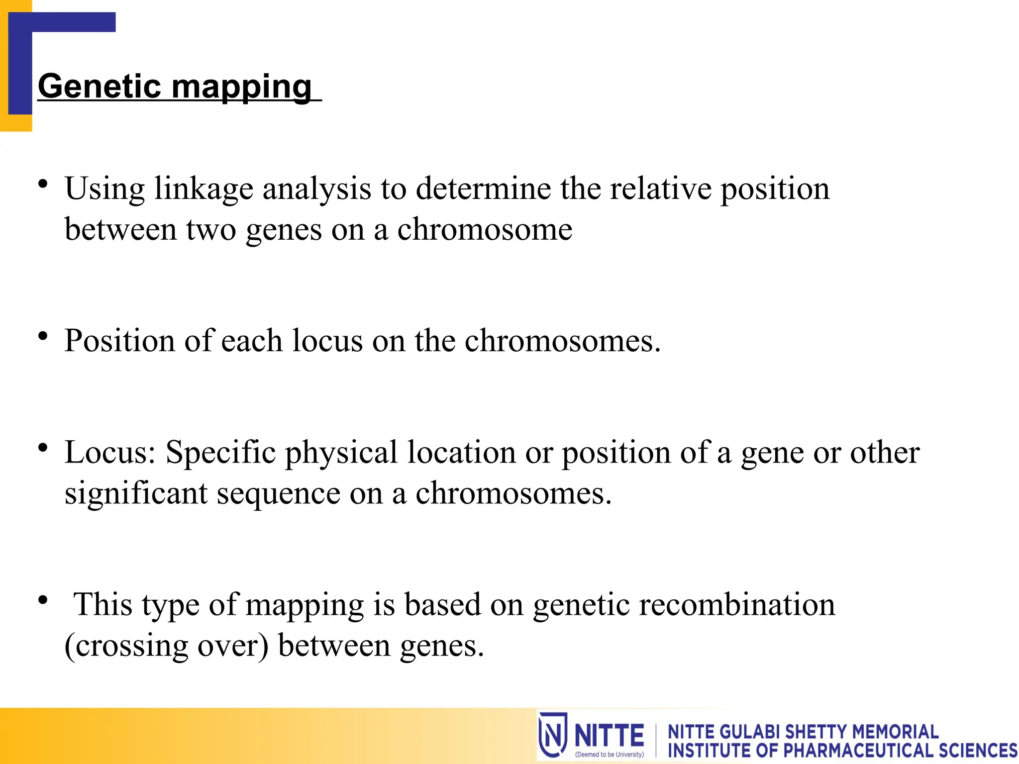 gene mapping presentation Molecular Biology | PPTX