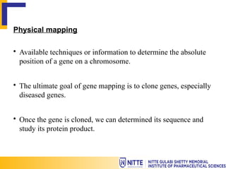 gene mapping presentation Molecular Biology | PPTX