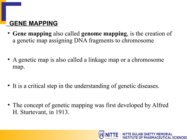 gene mapping presentation Molecular Biology | PPT