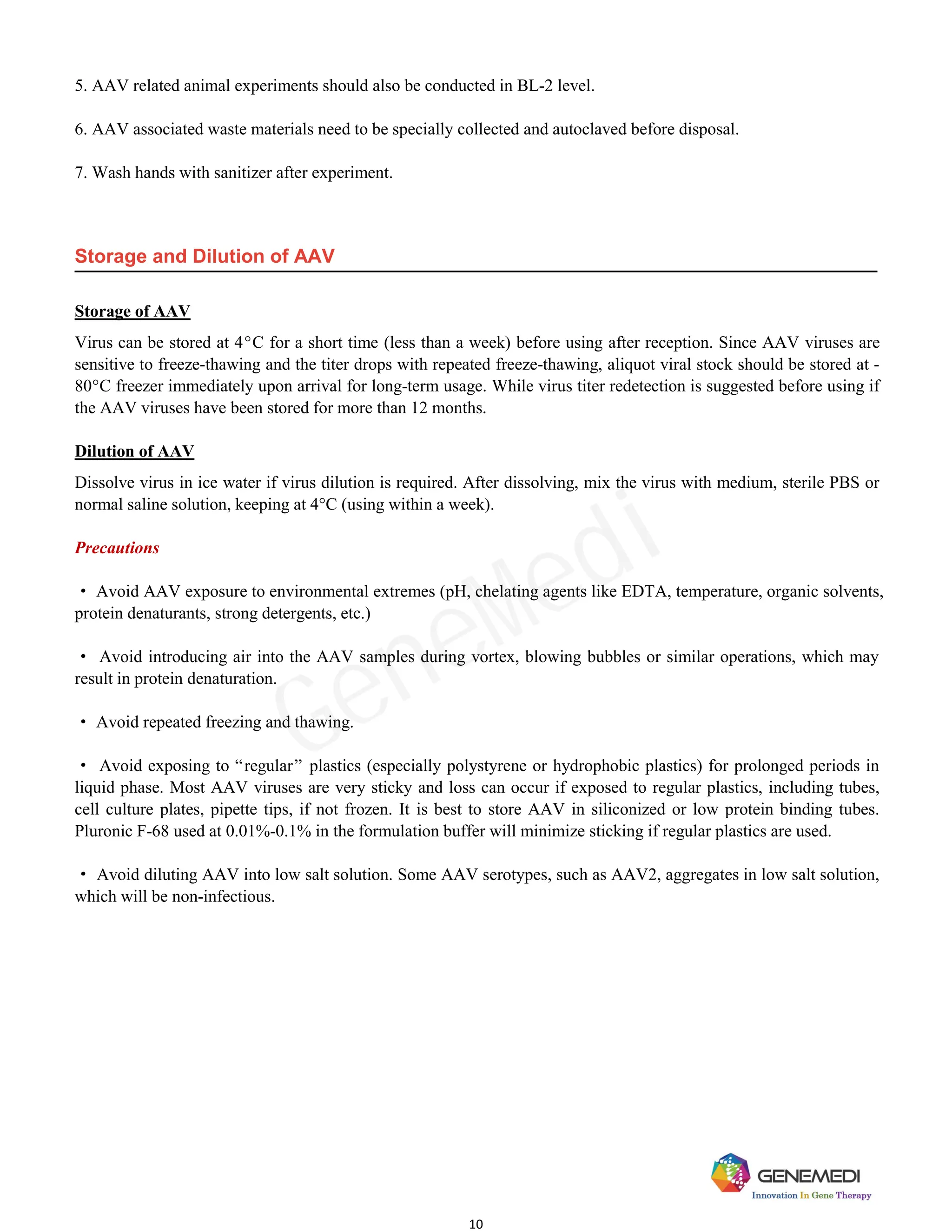 GeneMedi-AAV production protocol-packaging concentration and purification | PDF