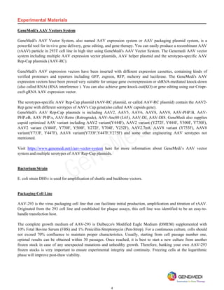 GeneMedi-AAV production protocol-packaging concentration and ...