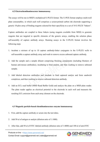 Chemiluminescence Immunoassay-GeneMedi's protocol procedure for the ...