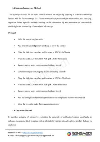GeneMedi's protocol-procedure for the diagnostics application ...