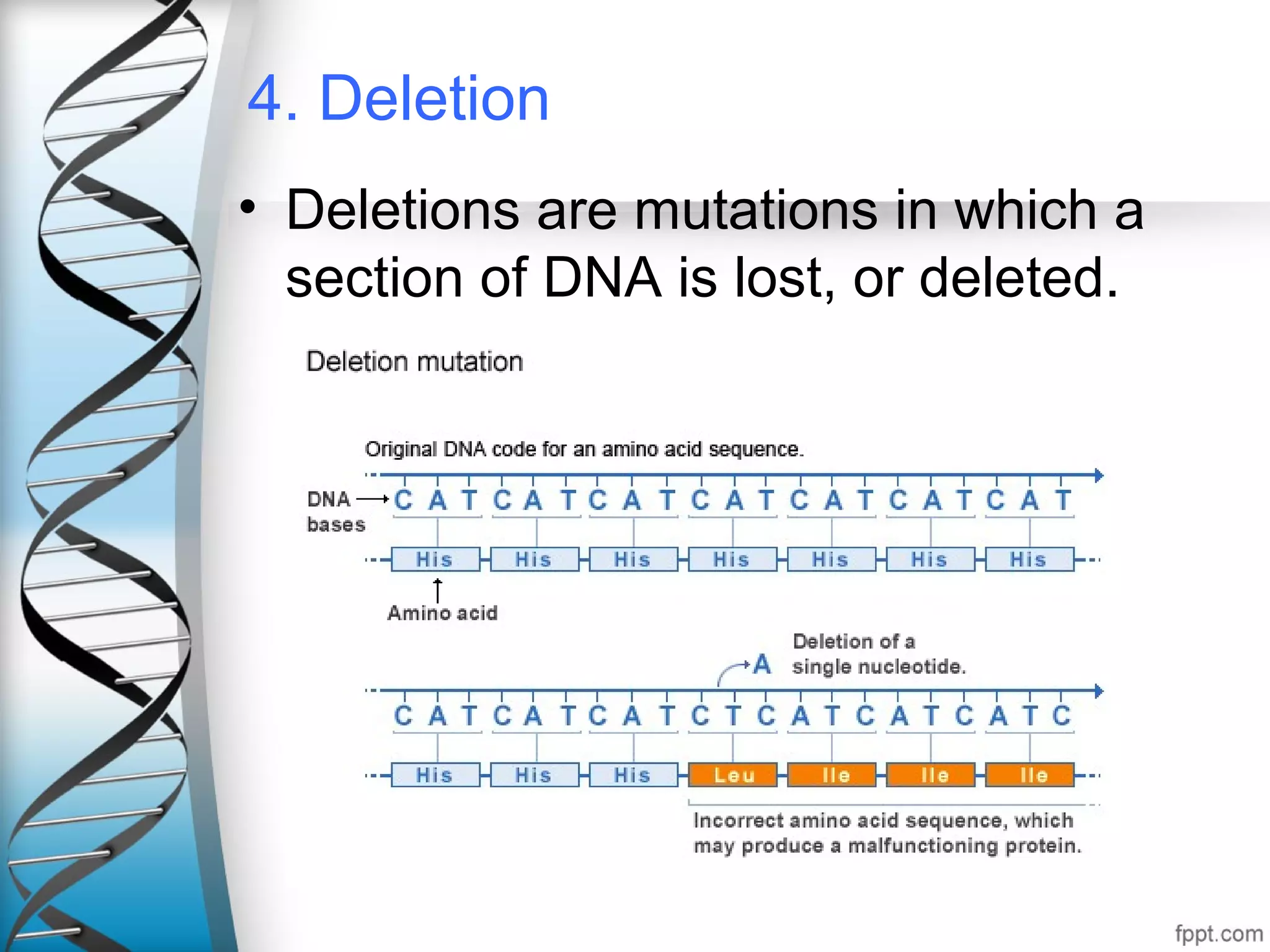 Gene mutation and its types | PPT
